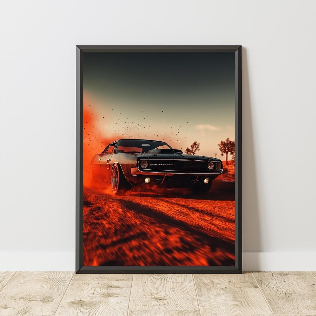 Dodge Charger Poster, Dodge Charger Print, Dodge Charger Wall Art ...