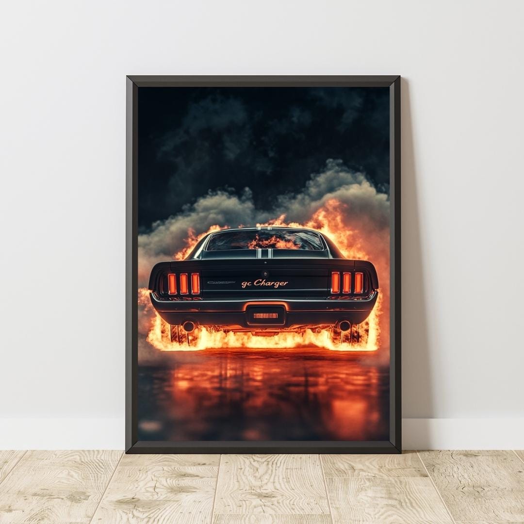 Dodge Charger Poster, Dodge Charger Print, Dodge Charger Wall Art ...