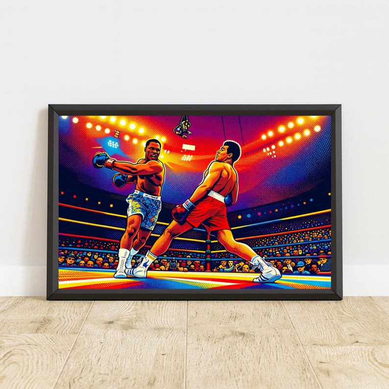 Muhammad Ali Poster, Muhammad Ali Print, Muhammad Ali Wall Art, Vintage ...