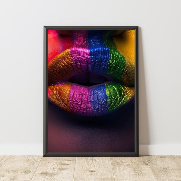 Lips Poster - Etsy