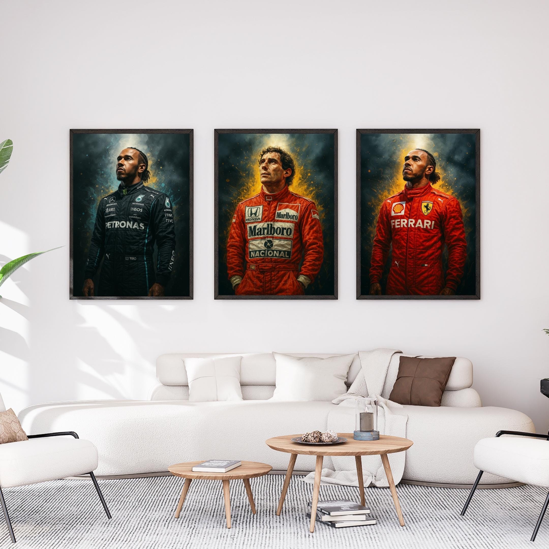 Ayrton Senna Poster, Ayrton Senna Print, Ayrton Senna Wall Art, Formula ...
