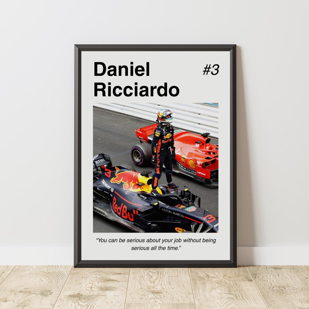 Formula 1 Poster, Formula 1 Print, Formula 1 Wall Art, Formula One ...