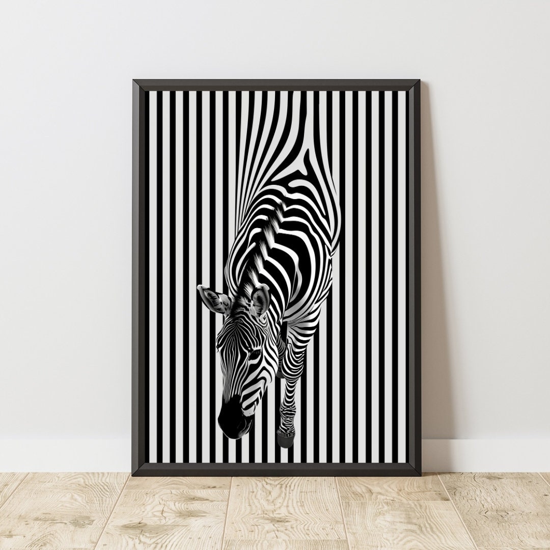 Zebra Poster, Zebra Print, Zebra Wall Art, Animal Poster, Animal Print ...