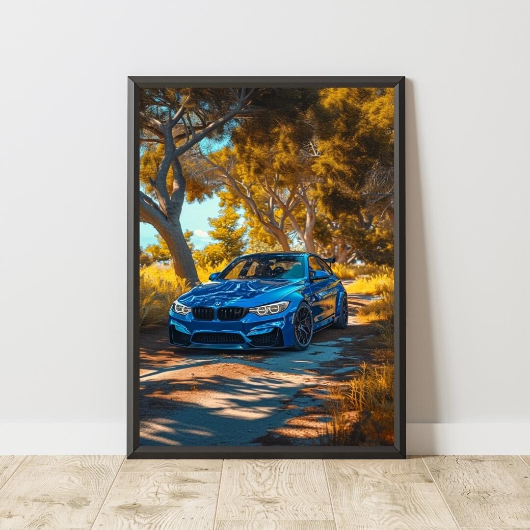 BMW M3 Poster, BMW M3 Print, BMW Wall Art, Race Car Poster, Race Car ...