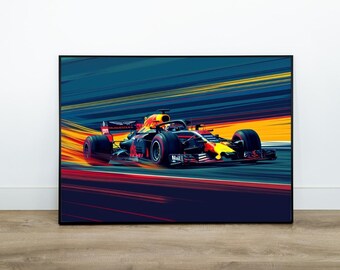 Formula 1 Poster, Formula 1 Print, Formula 1 Wall Art, Formula One ...