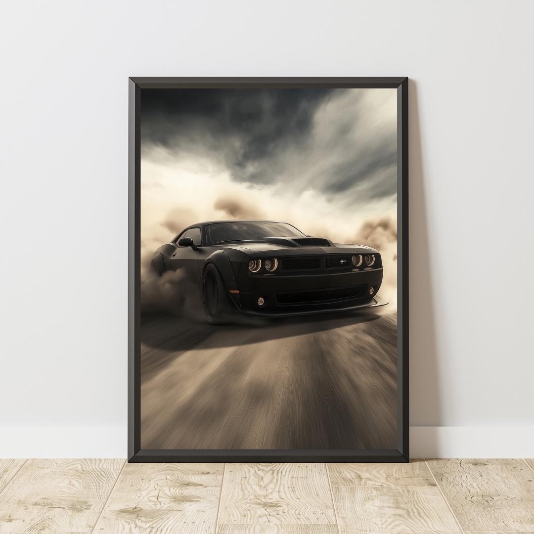 Dodge Challenger Poster, Dodge Challenger Print, Dodge Challenger Wall ...