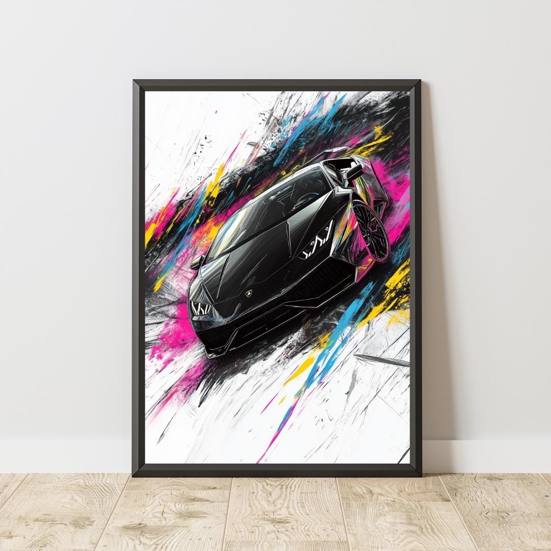 Lamborghini Huracan Poster, Lamborghini Poster, Lamborghini Print ...