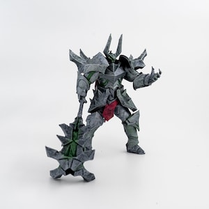 Mordekaiser Figure: League of Legends 3D Printed Metallic Acrylic - Etsy
