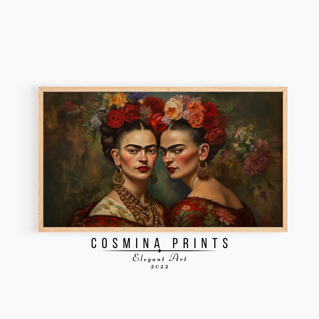 Two Frida Kahlo Samsung Frame TV Art | Vintage Oil Painting | Warm ...