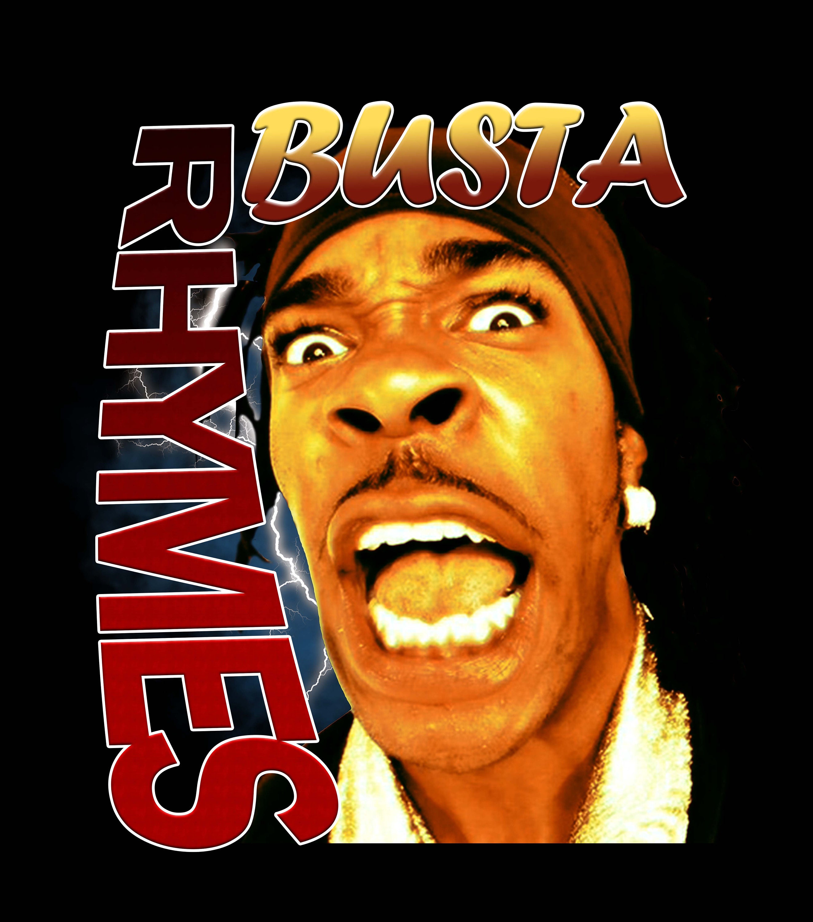 Busta Rhymes T Shirt Design PNG Instant Download 300 Dpı Png - Etsy
