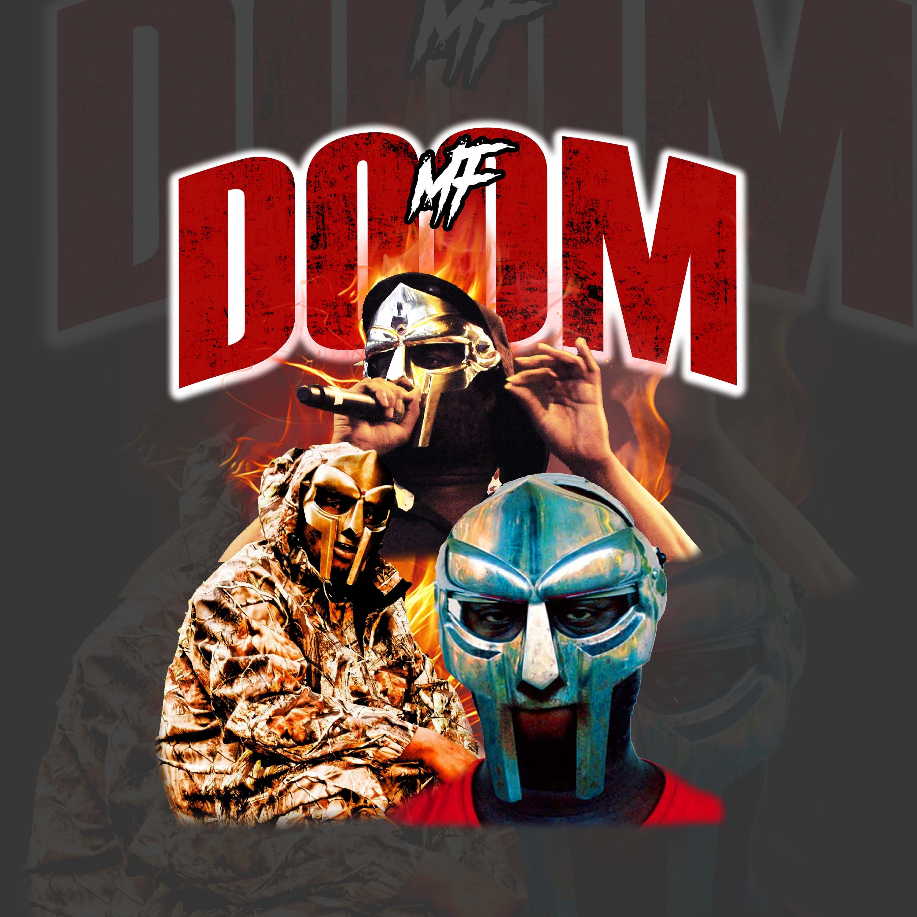 MF Doom T Shirt Design PNG Instant Download 300 Dpı Png - Etsy