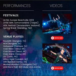 DJ Press Kit Template, EPK, 10 Page, Fully Customizable, Canva, Media ...