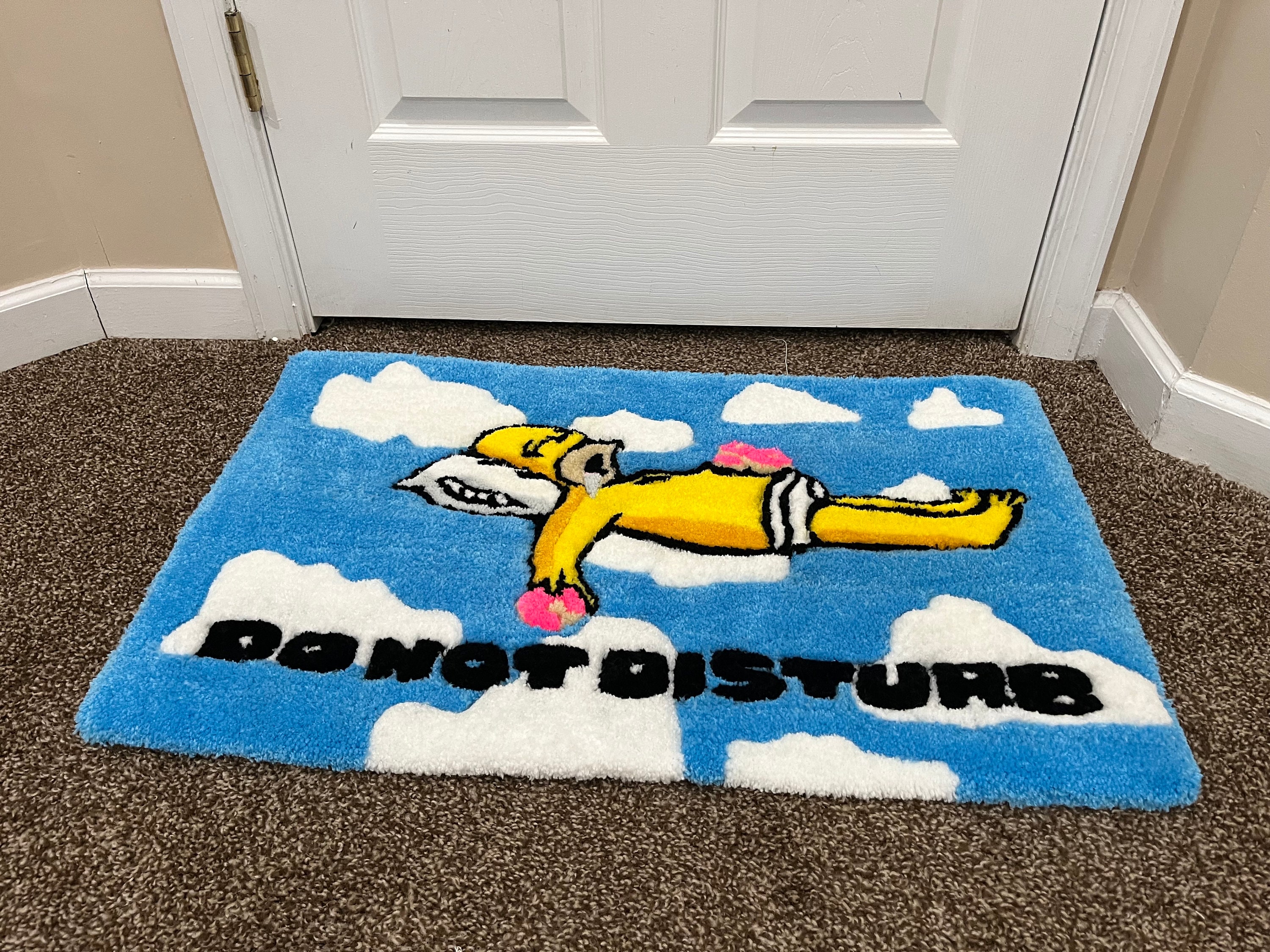 Homer Simpson Rug, Sleeping Homer Simpson Rug, Simpsons Rug, Do Not ...