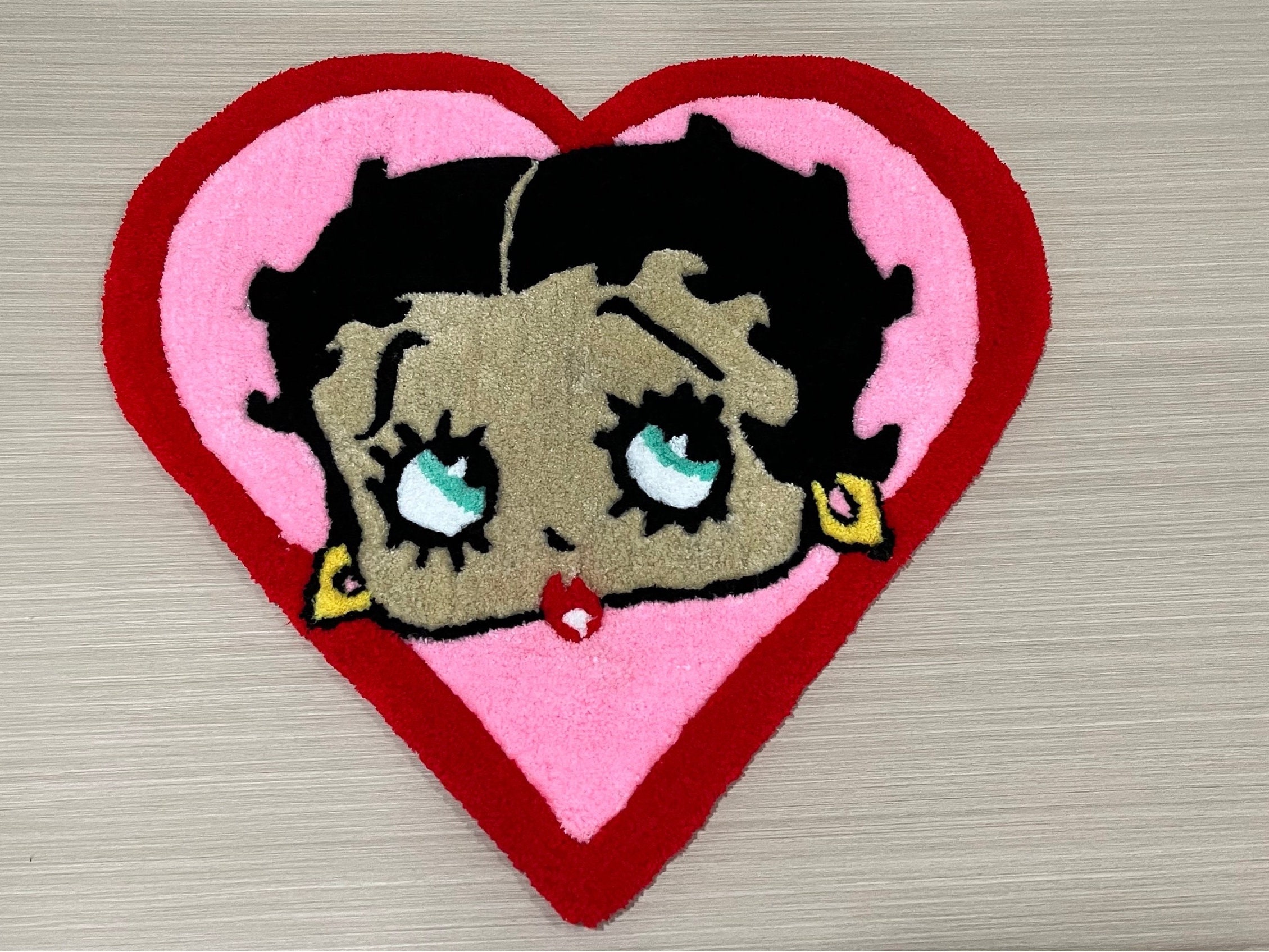 Betty Boop Rug, Custom Rugs, Betty Boop, Heart Rug, Room Decor, Cartoon ...