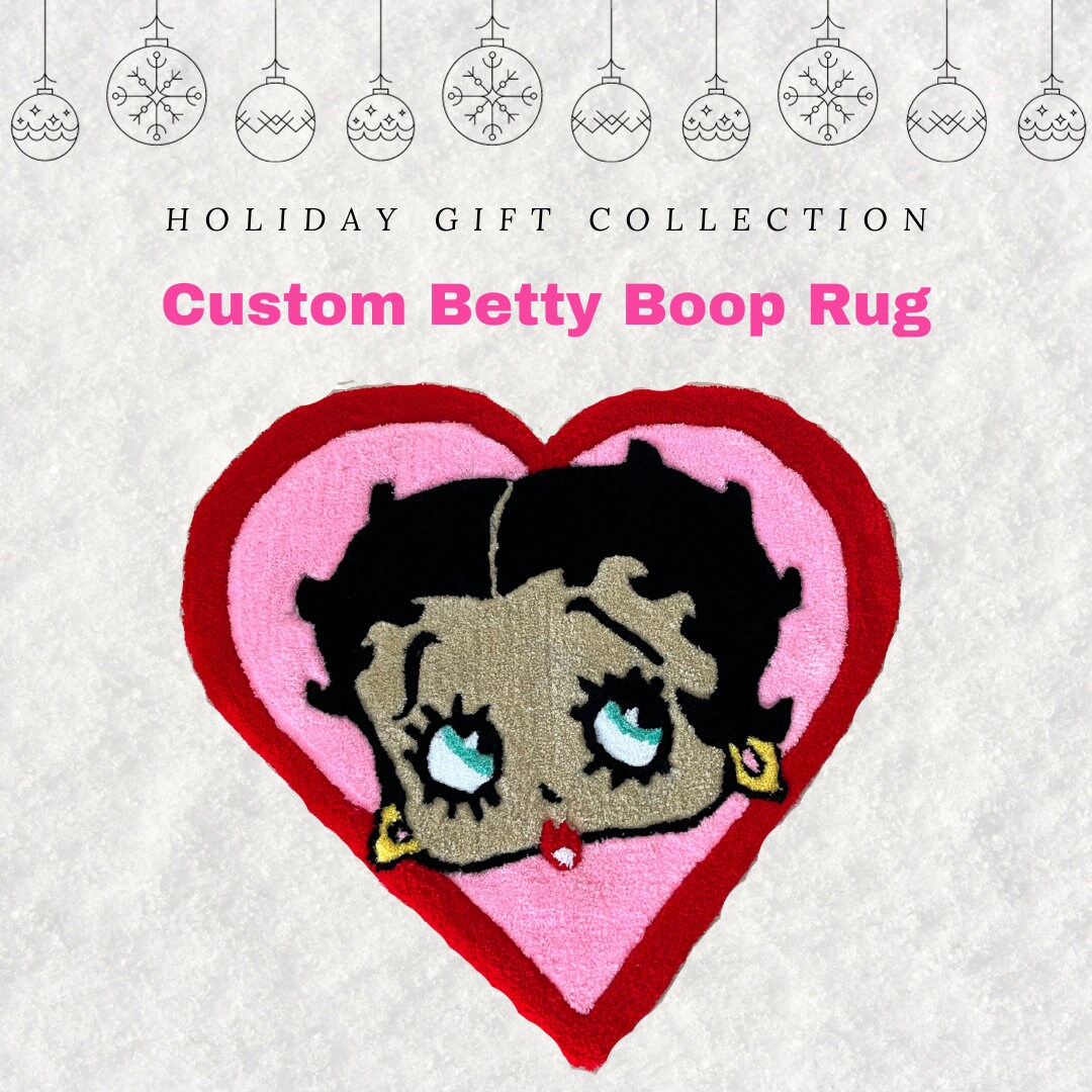 Betty Boop Rug Custom Rugs Betty Boop Heart Rug Room - Etsy