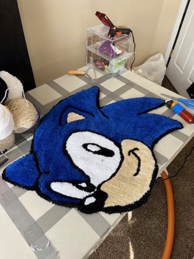 Sonic the Hedgehog Rug, Sonic Rug, Custom Rugs, Room Decor, Cartoon ...