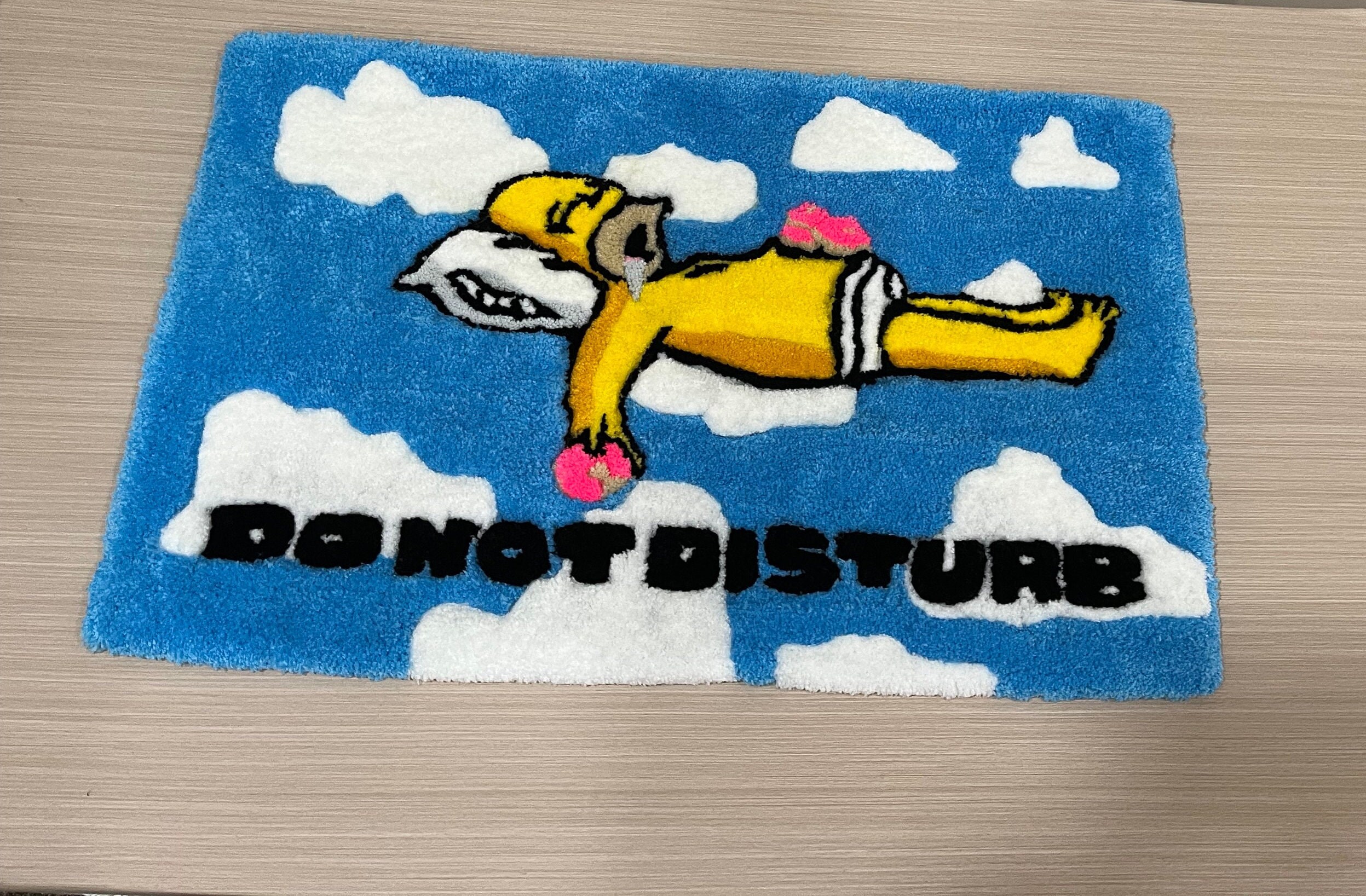 Homer Simpson Rug, Sleeping Homer Simpson Rug, Simpsons Rug, Do Not ...