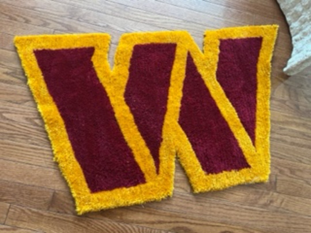 Washington Commanders Rug Handmade Rug W Rug - Etsy