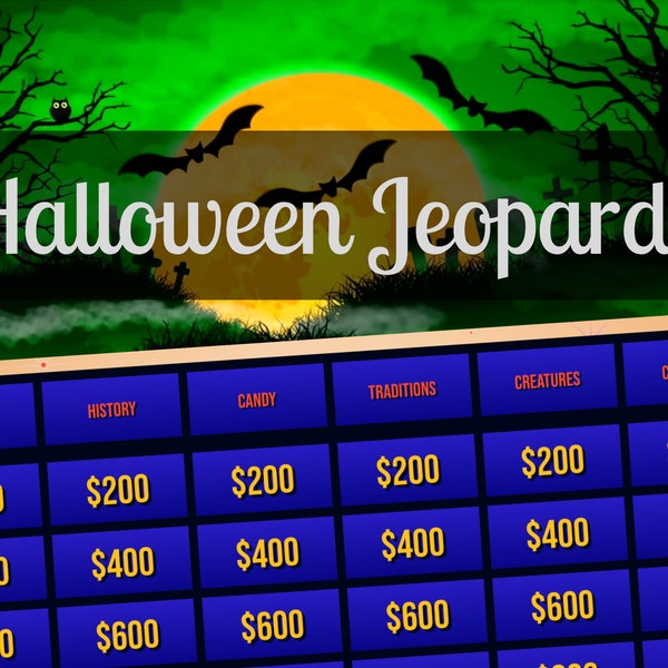Halloween Jeopardy - Etsy