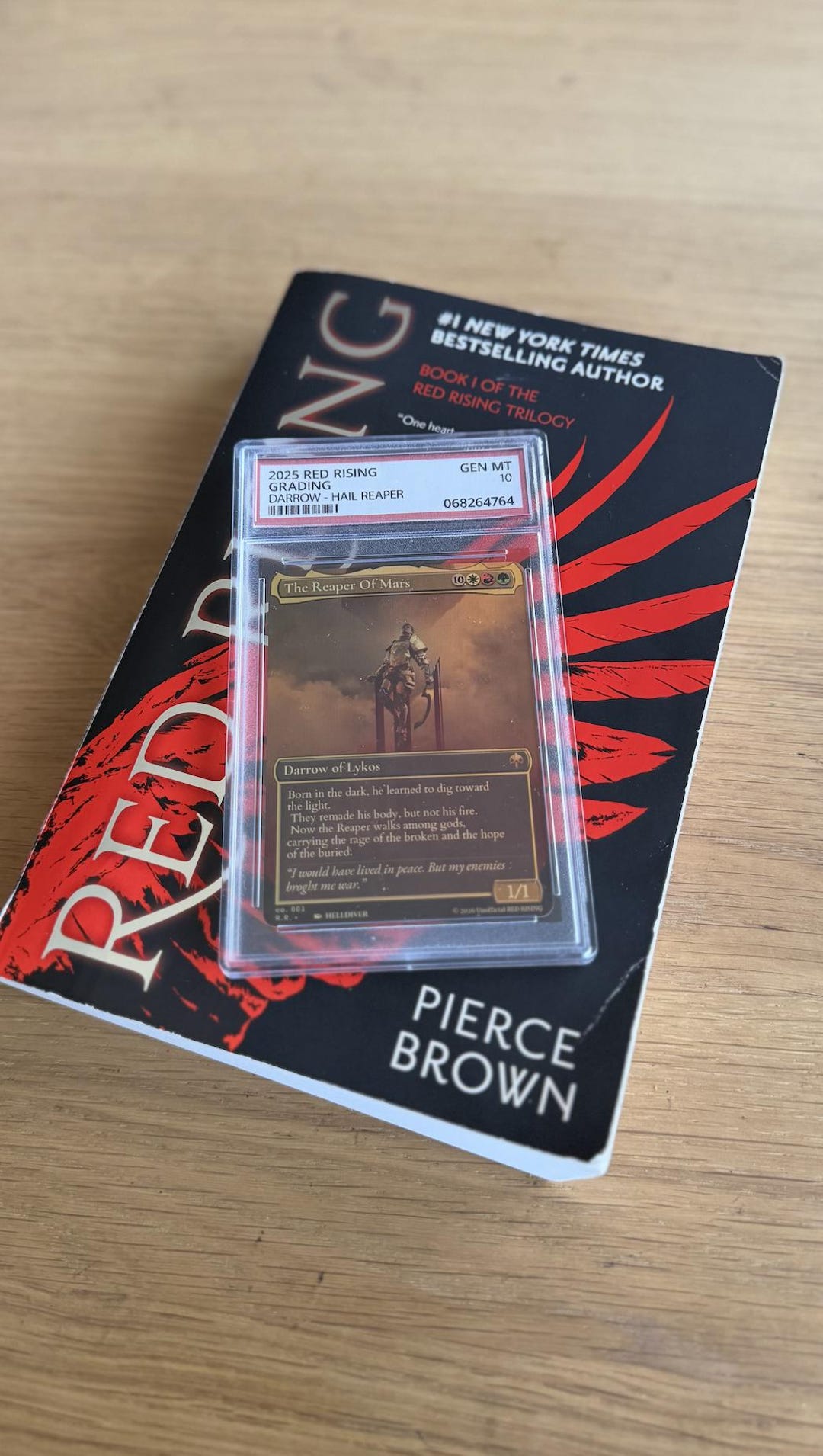 Red Rising Trading Card - Darrow the Reaper of Mars - Etsy