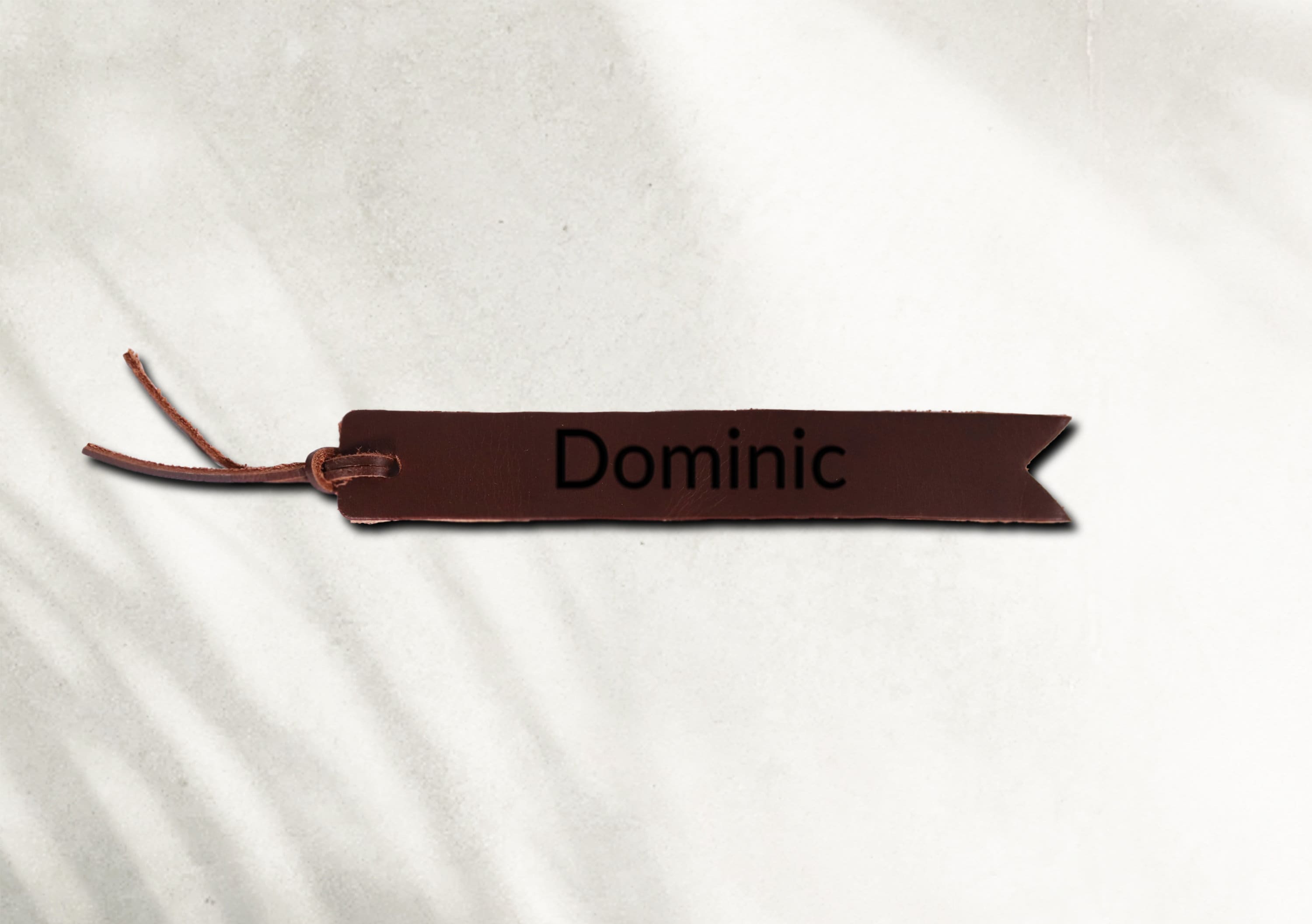 Personalized Leather Bookmark, Add Your Name, Initials, Logo or a ...