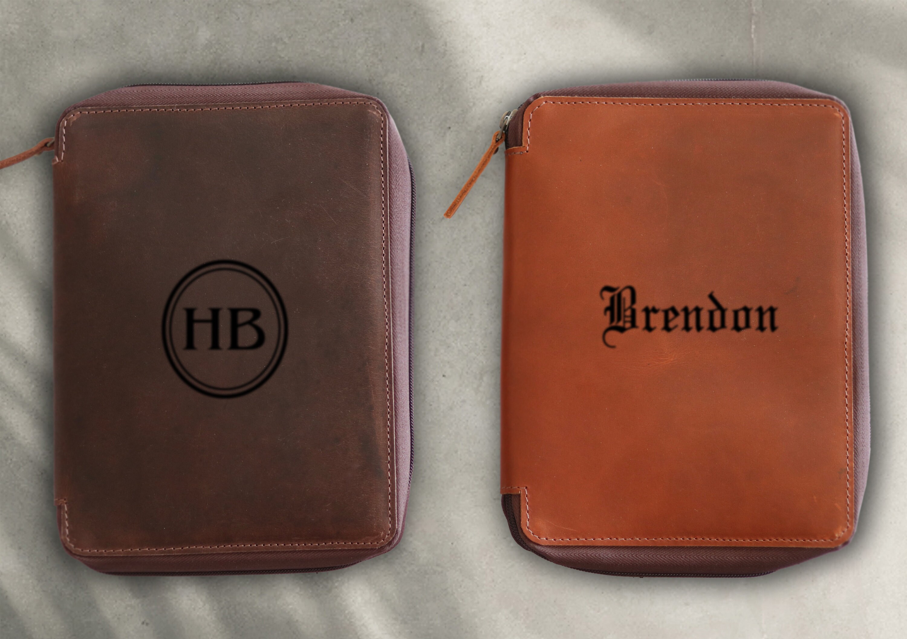 Engraved Leather Portfolio for Men/women Monogrammed Leather Portfolio ...