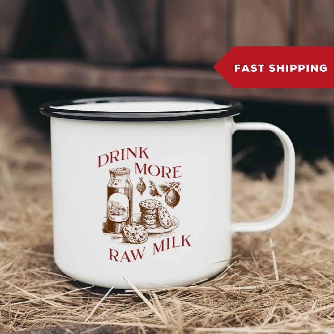 Raw Milk Lover Mug Retro Crunchy Mama Keepsake Matching - Etsy