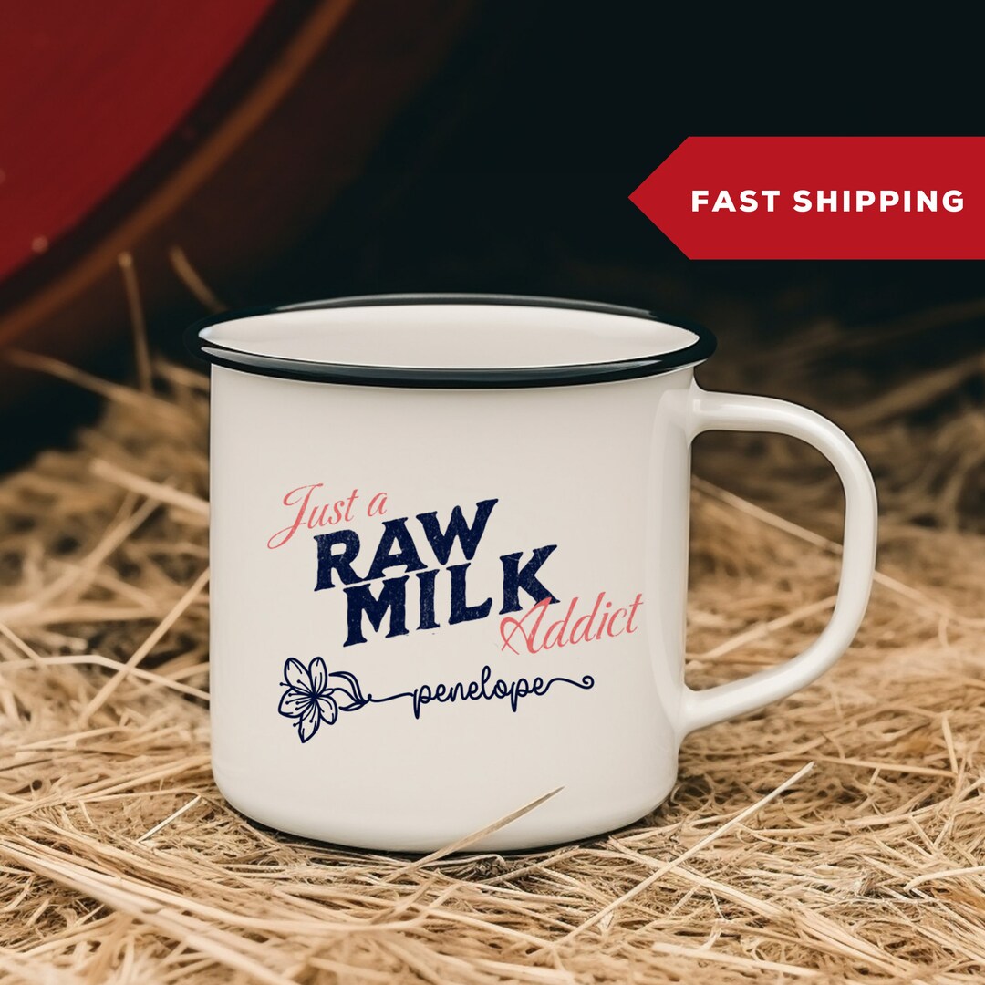 Personalized Raw Milk Mug, Retro Crunchy Mama Keepsake, Funny Homestead ...