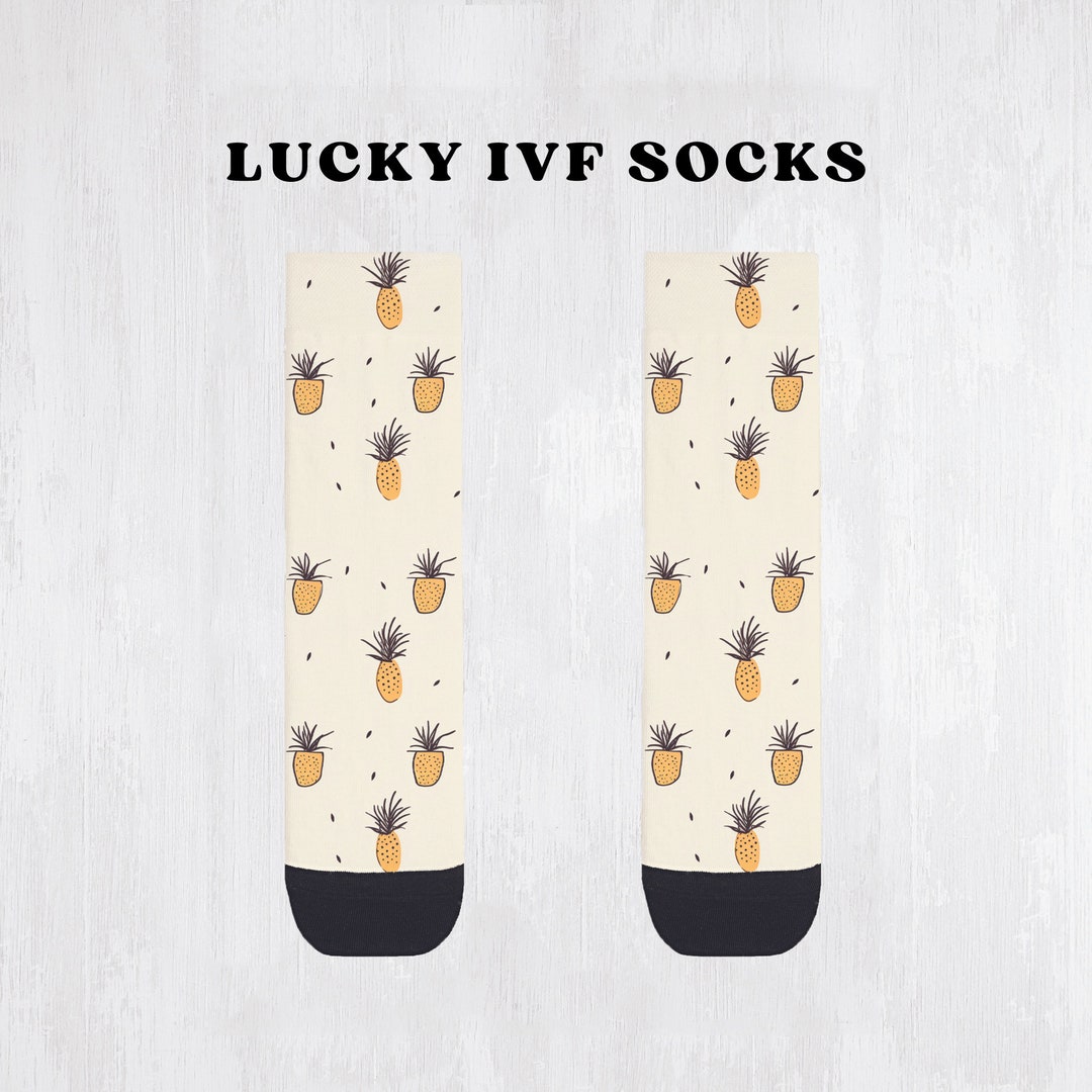 Lucky IVF Transfer Socks, Infertility Journey, Transfer Day Motivation ...
