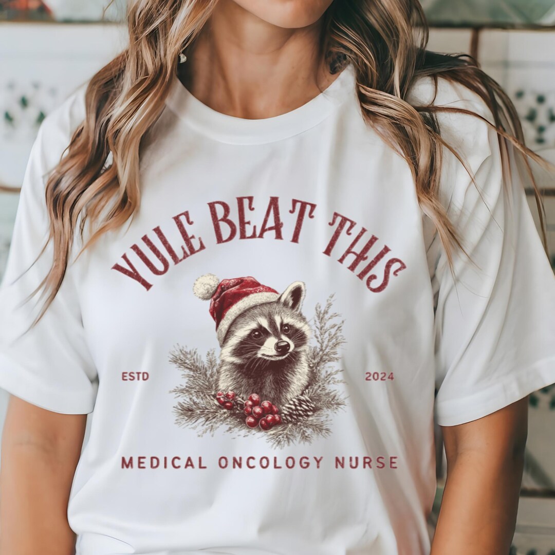 Christmas Oncology Nurse Shirt, Sleigh Cancer Nurse Crew, Trendy ...