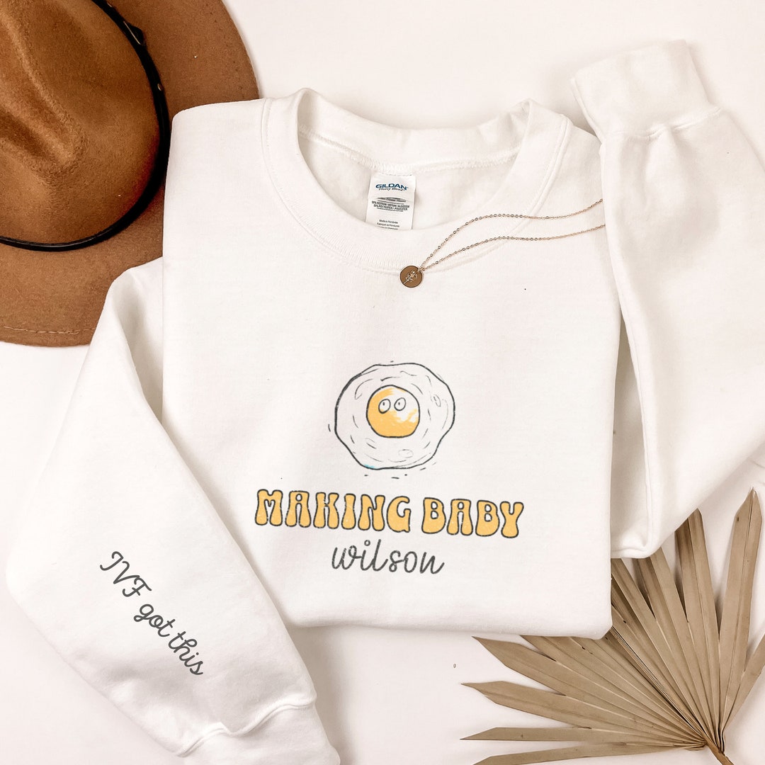 Personalized IVF Journey Sweatshirt, Retro Infertility Motivation ...