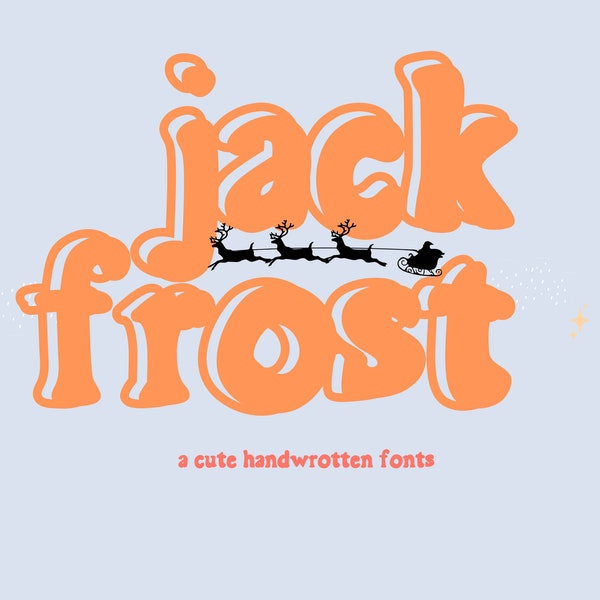 Jack Frost Font - Etsy Australia