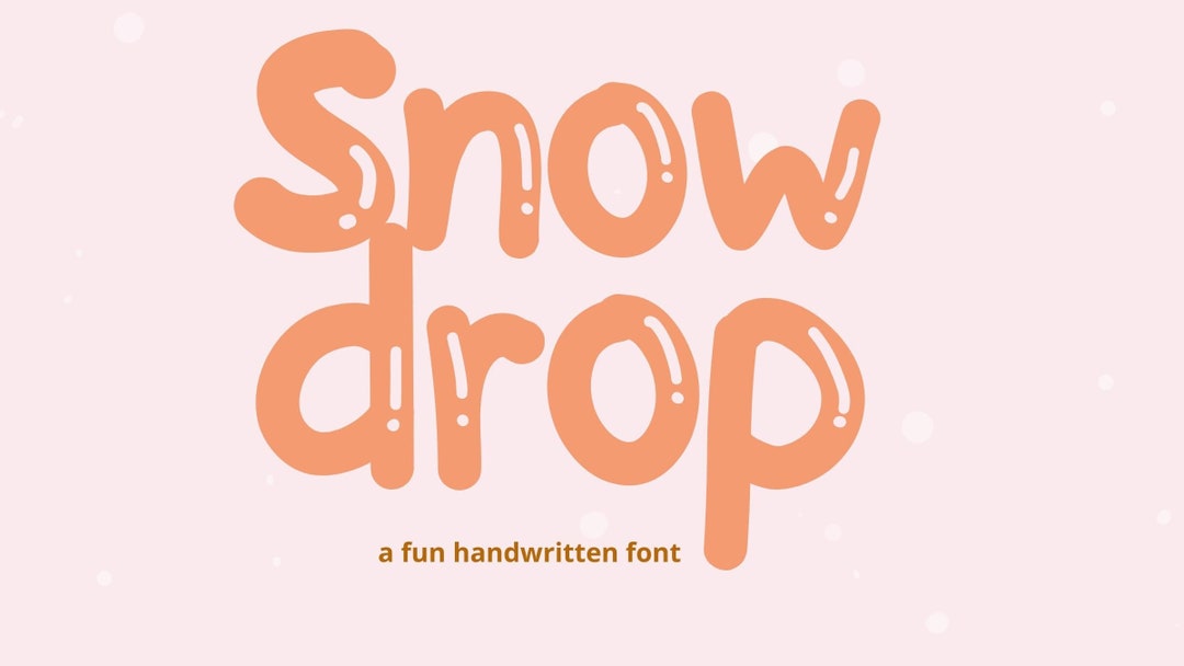 Bubbly Font, Display Font, Logo Font, Handwriting Font, Playful Font ...