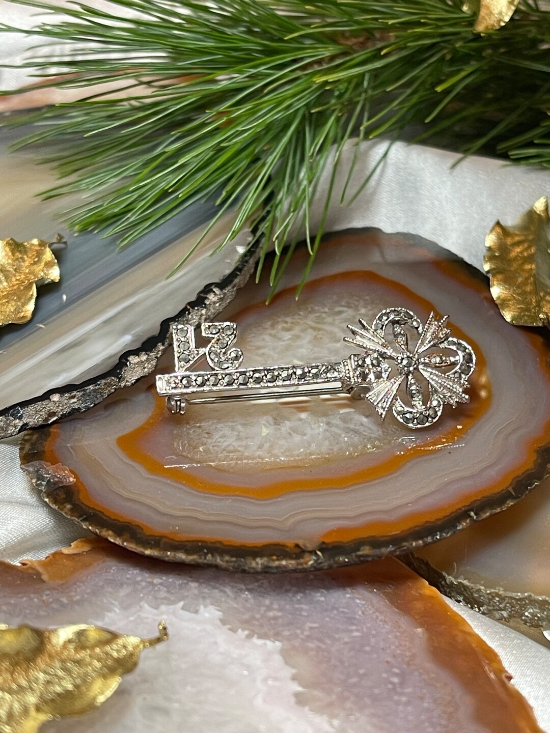 Vintage Key 21 Brooch by Sphinx 50s -80s - Etsy