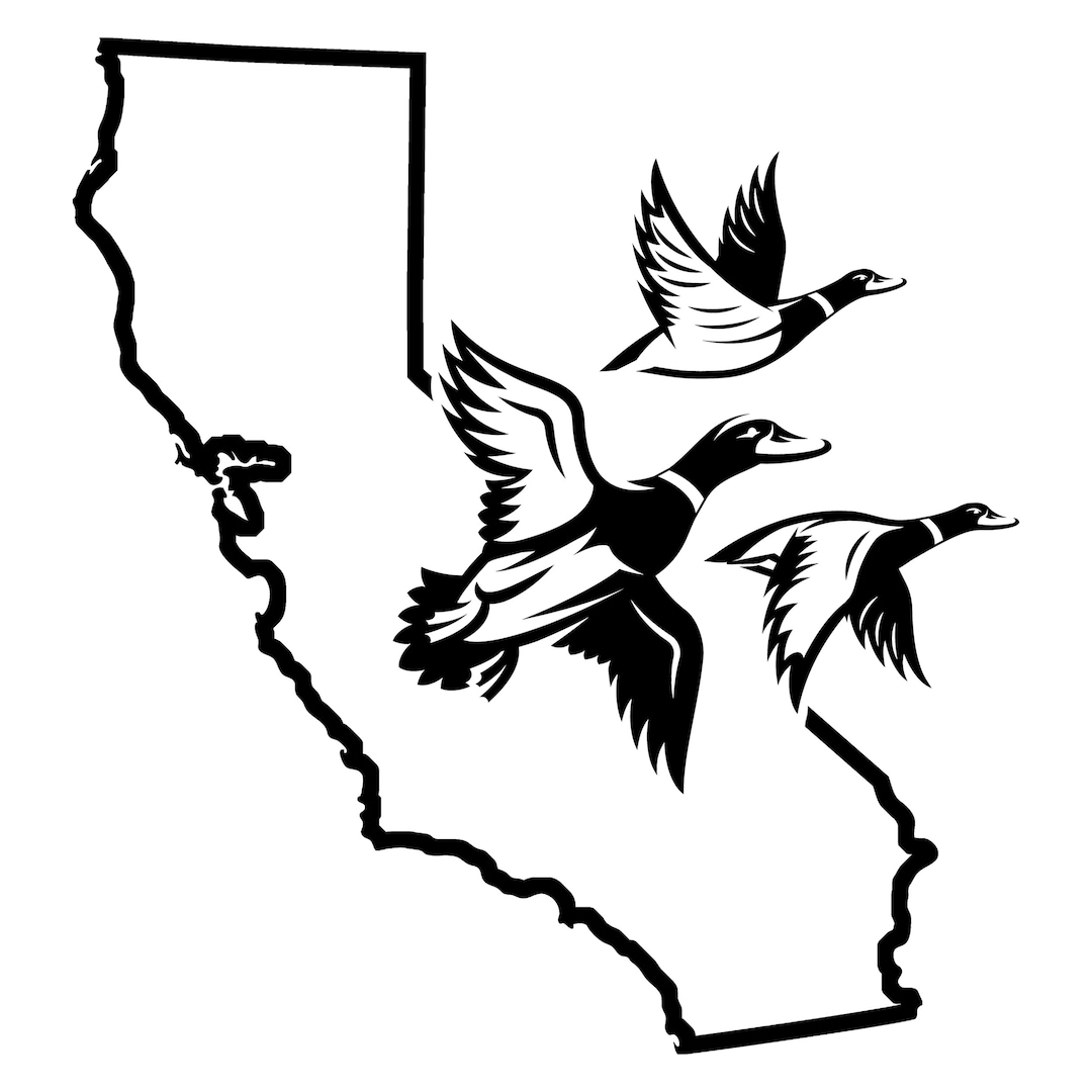 California Waterfowl Decal Mallard Duck and Goose Sticker for Truck ...