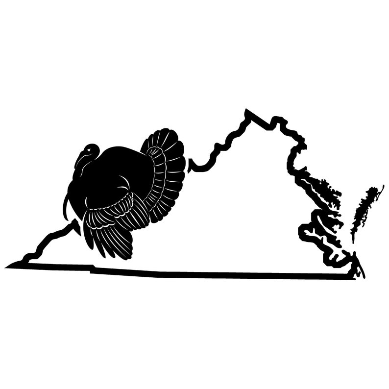 Virginia Big Game Decal - Etsy