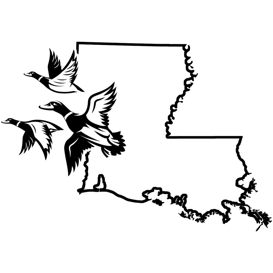 Louisiana Duck and Goose Hunting Decal - Truck Window Sticker - Etsy