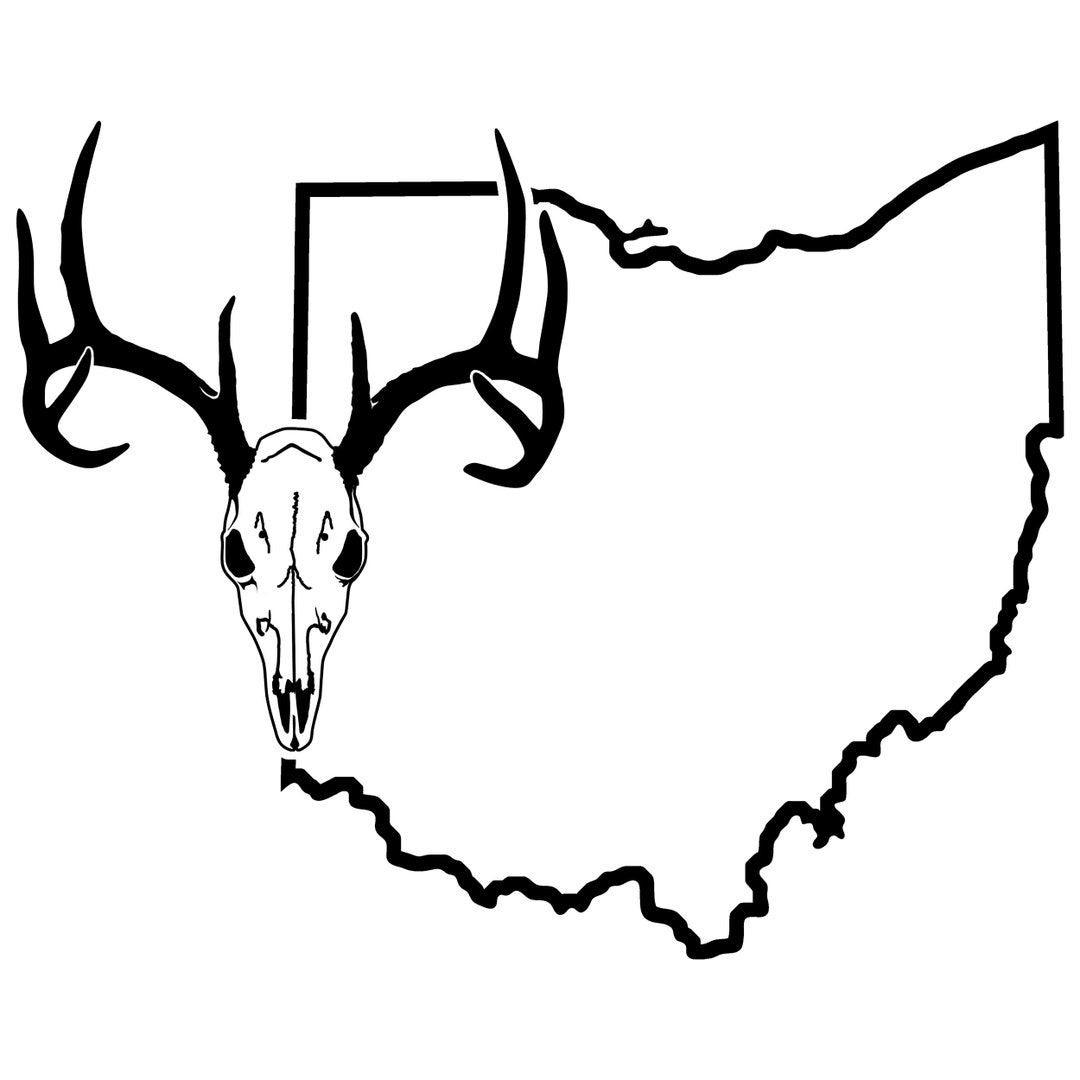 Ohio Big Game Hunting Decal White Tail Deer Hunting Sticker for Truck ...