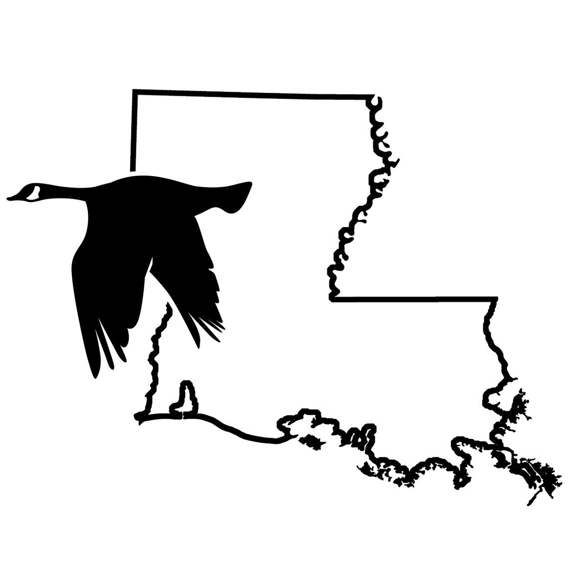 Louisiana Duck and Goose Hunting Decal - Truck Window Sticker - Etsy