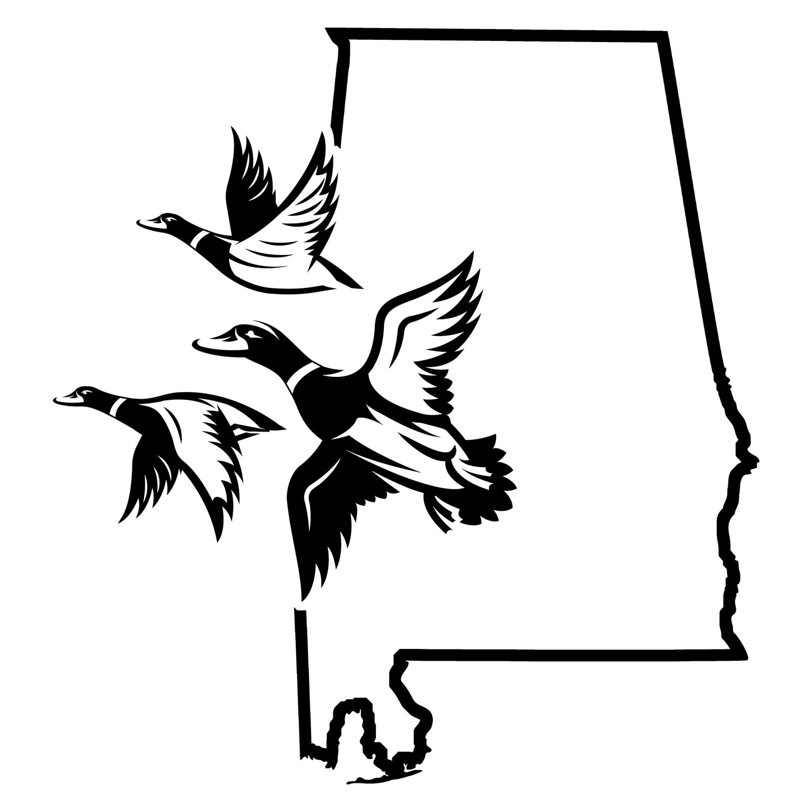 Alabama Waterfowl Decal: Mallard Duck & Goose Sticker - Etsy