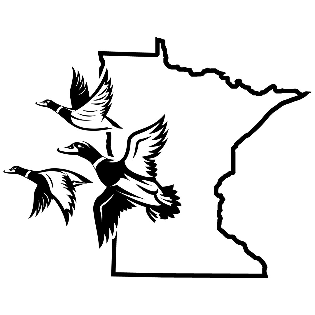 Minnesota Waterfowl Hunting Decal Truck Window Gift Idea Minnesota ...