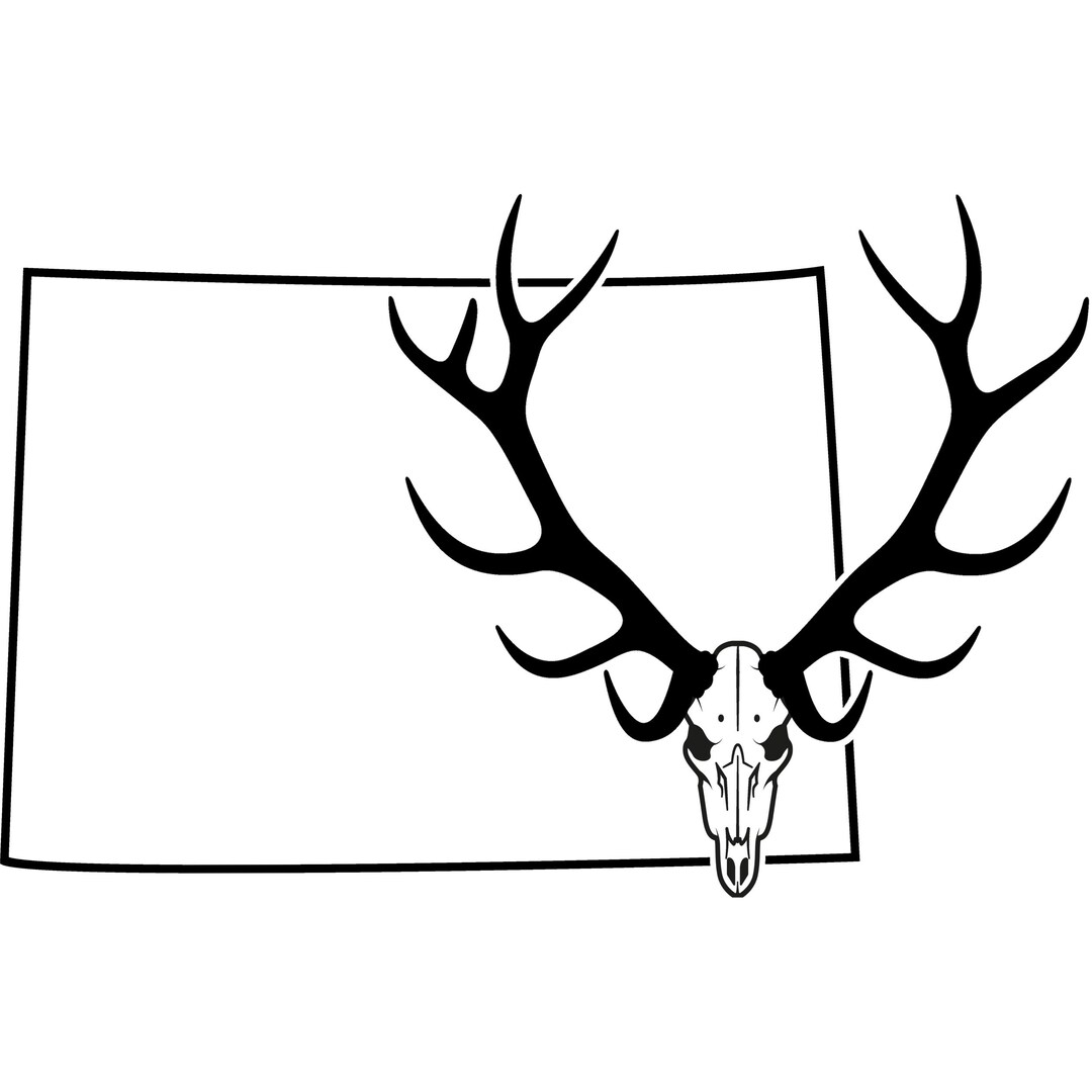 Colorado Window Decal Big Game Sticker Elk Mule Deer Pronghorn Hunting ...