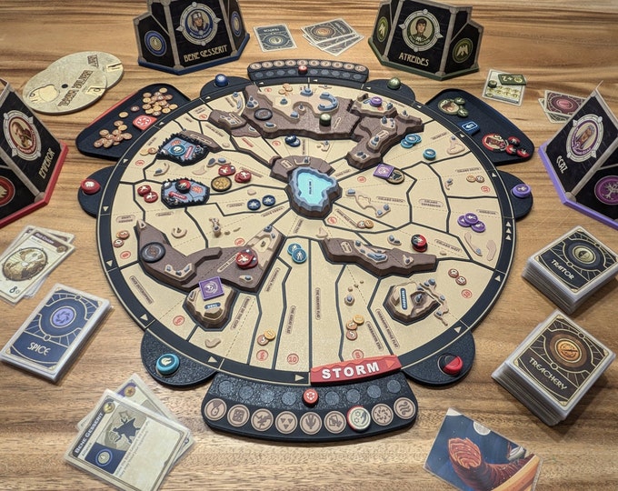 Colored 3D Game Board for Dune: A Game of Conquest, Diplomacy and ...
