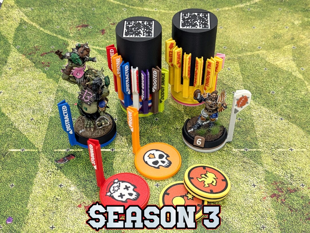 32mm Magnetic Status and Action Sets With Ball Marker for Fantasy ...