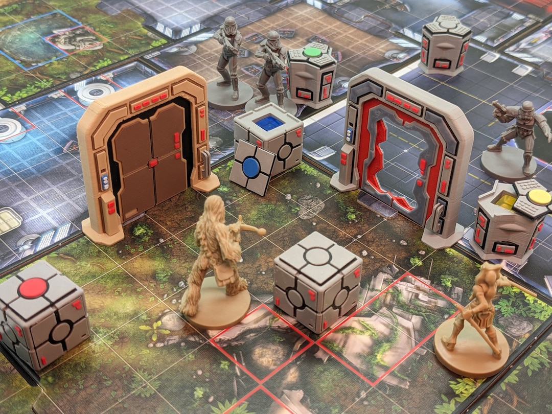Fully Colored Deluxe Terrain Kit for Sci-fi Board Games Compatible With ...
