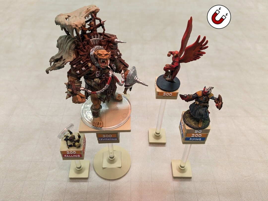 Magnetic Miniature Flight Stand, Combat Risers Set for Tabletop Combat ...