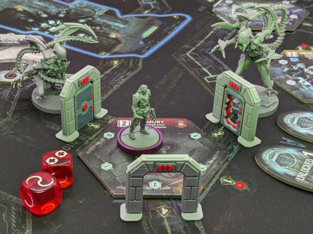 Sci-fi Board Game Terrain Door Set - Compatible With Nemesis Base Game ...