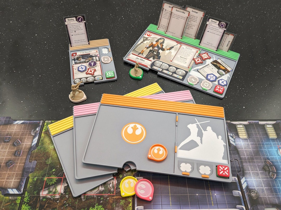 Fully Colored Player Dashboards With Ally Tray, Miniature Rings & 3D ...