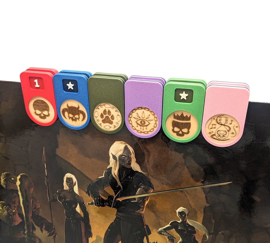 Wooden Tabletop Monster and Class Initiative Trackers for Tabletop ...