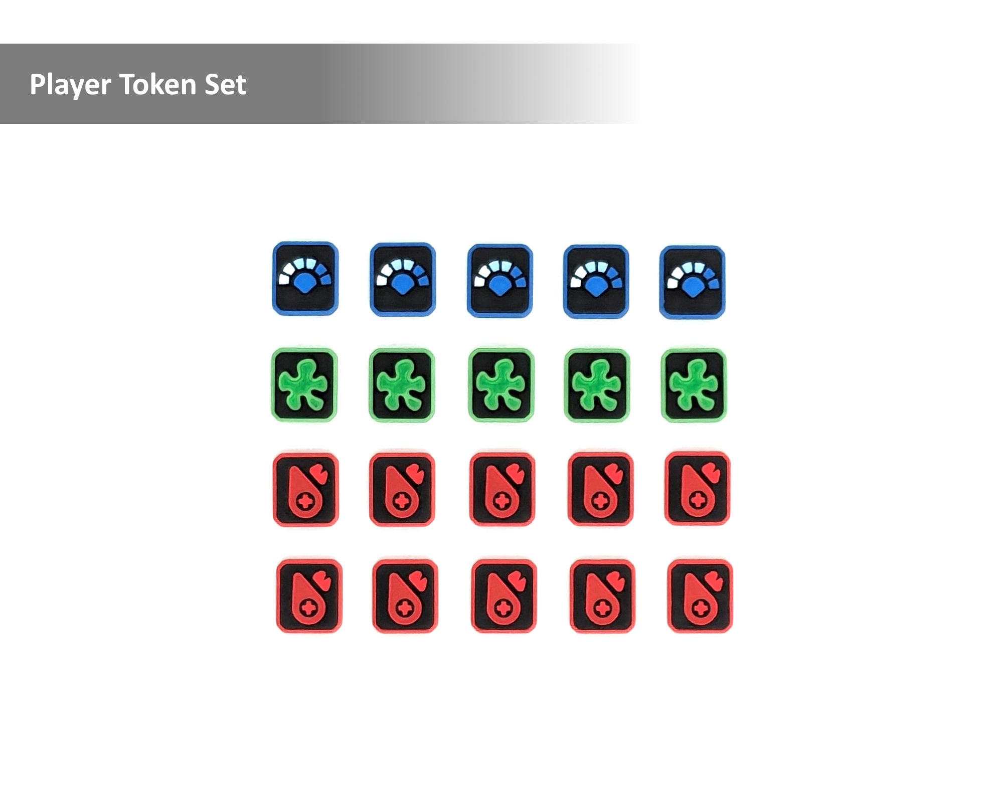 Board Game Player Token Set Compatible With Nemesis - Fully Colored ...